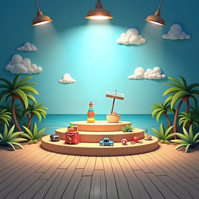 Celestial Still Life Educational Objects in Space Stock Illustration ...