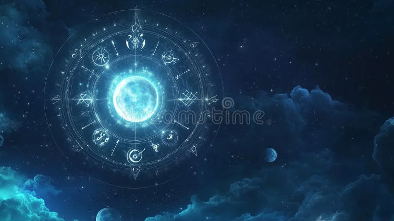 Mysterious Celestial Symbols Illuminate a Starry Night Sky with a ...