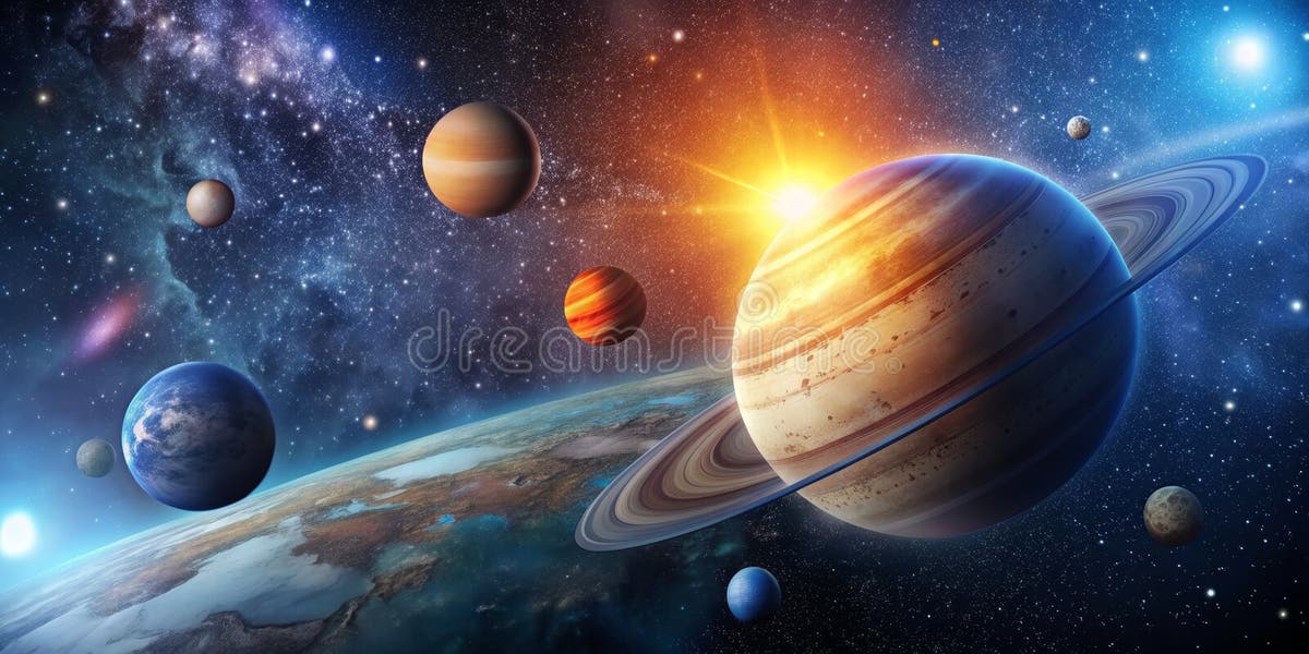 Saturnian System Stock Illustrations – 50 Saturnian System Stock ...