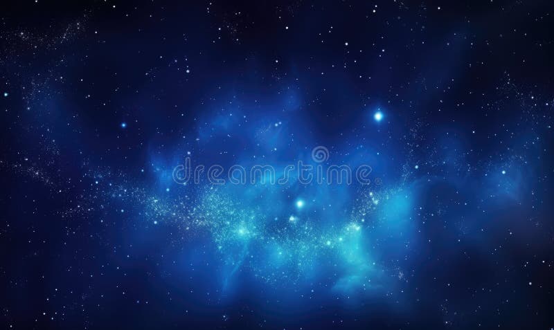 A Celestial Symphony: Exploring the Enigmatic Blue Space Filled with ...