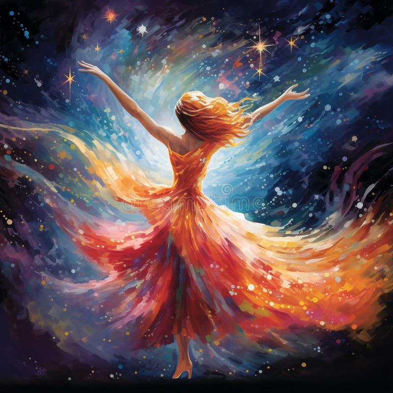 Celestial Symphony: a Stellar Dance of Star Clusters Stock Image ...