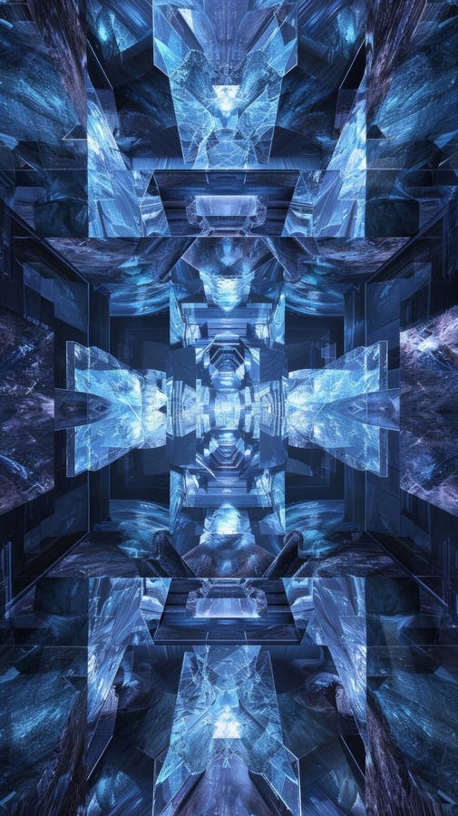 A Celestial Tapestry of Interlocking Squares and Triangles Creating a ...