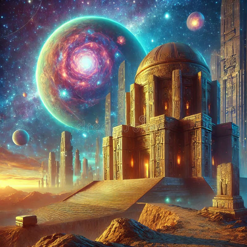 Celestial Temple an Ancient Alien Structure Built into the Side Stock ...