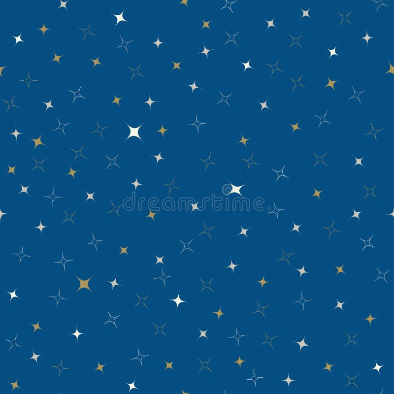 A Celestial Theme of Stars Scattered in a Non Directional Design on ...