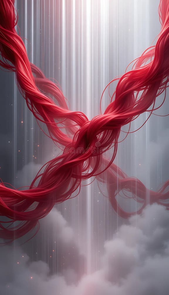 Celestial Thread Cascade stock illustration. Illustration of purple ...