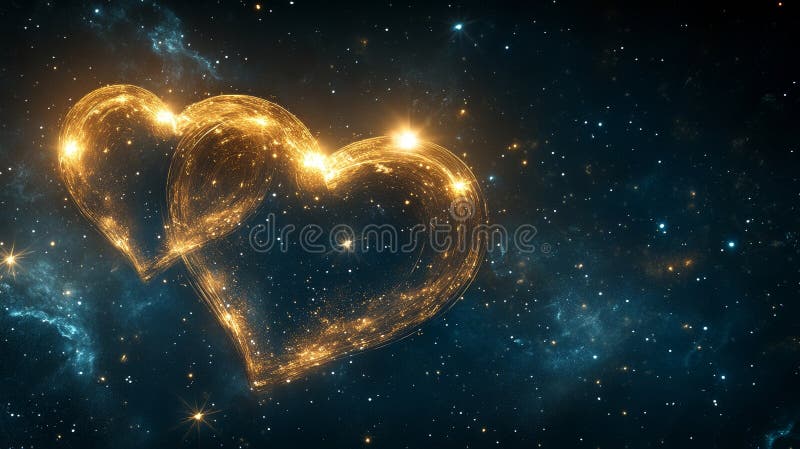 Celestial Valentine S Day is Depicted through a Composition of ...