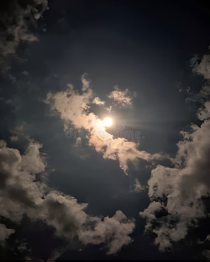 Celestial Veil stock image. Image of obscured, night - 336985591