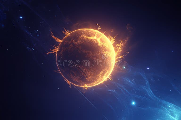 Celestial Venus in Space, Part of Cosmic Solar System Stock ...