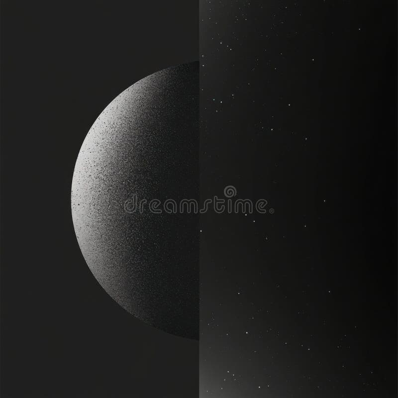 Celestial View of a Planet Illuminated by Distant Stars in a Deep Space ...