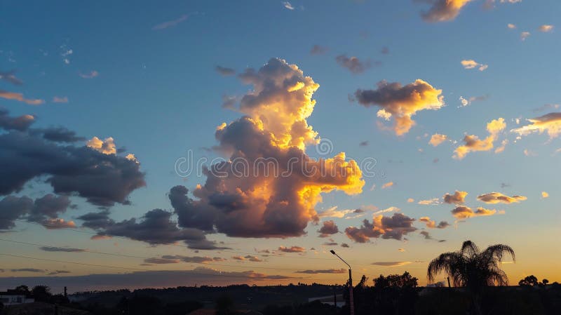 Celestial View of the Sky during Sunrise Stock Photo - Image of world ...