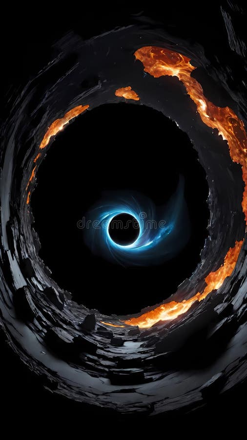 Celestial Vortex a Look Inside the Black Holes Illustration Wallpaper ...