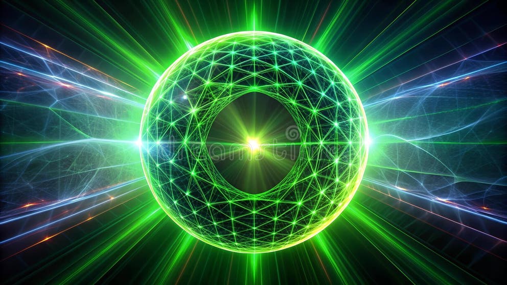 Celestial Vortex Plasma Orb and Laser Symphony AI Generated Stock ...