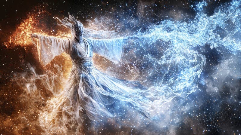 Celestial Warrior Training in the Heavens Fantasy Art Ethereal Sky ...