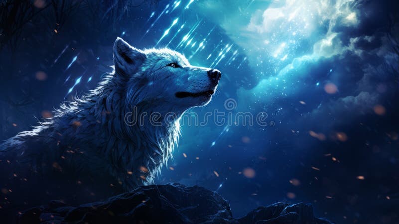 Celestial Wolf Stock Illustrations – 137 Celestial Wolf Stock ...