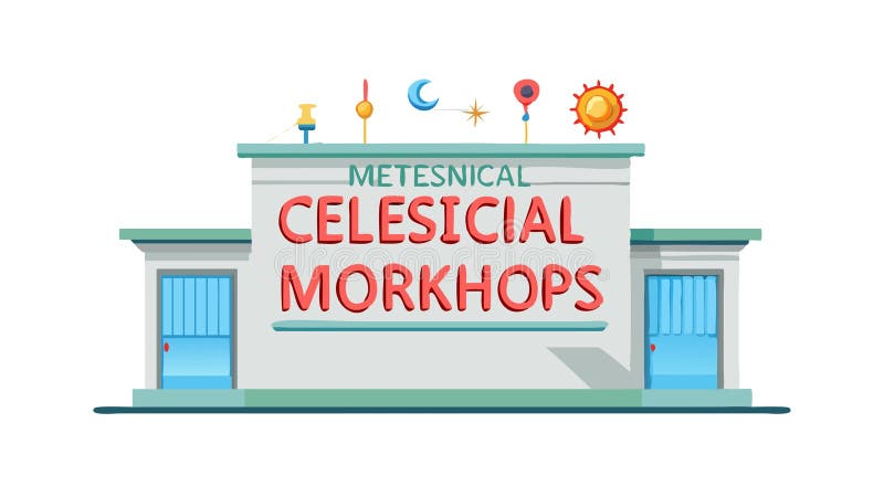 Celestial Workshops Logo, Creative Learning and Crafting, Vector Design Generative AI Stock ...