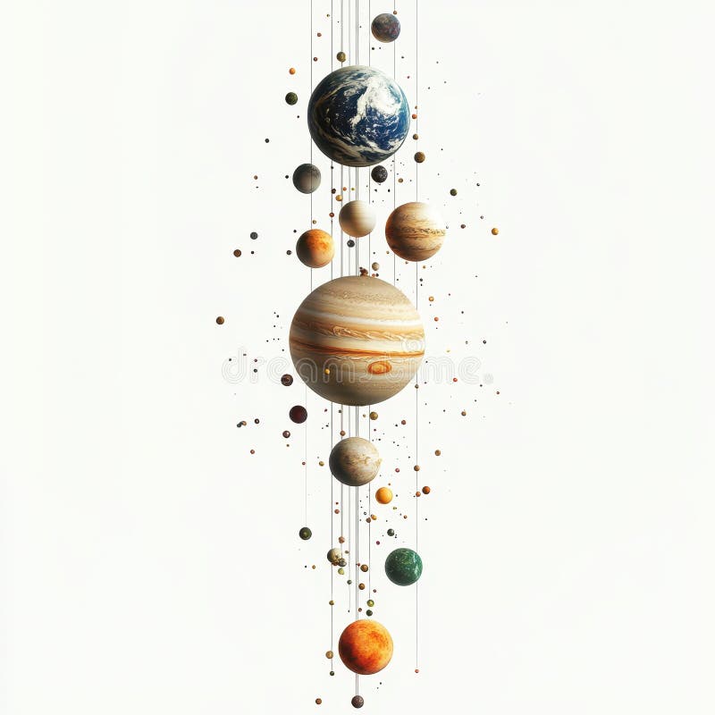 CelestialMobile Planets Hanging Artwork SolarSystem Space Art Stock ...