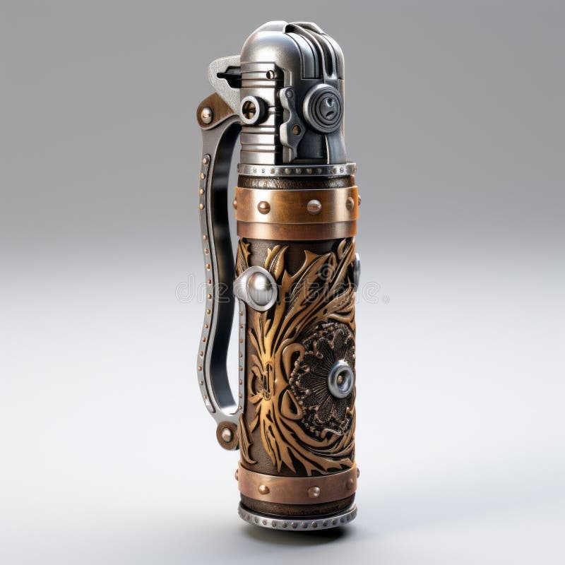Celestialpunk Steampunk Lighter with Mechanized Precision Stock ...