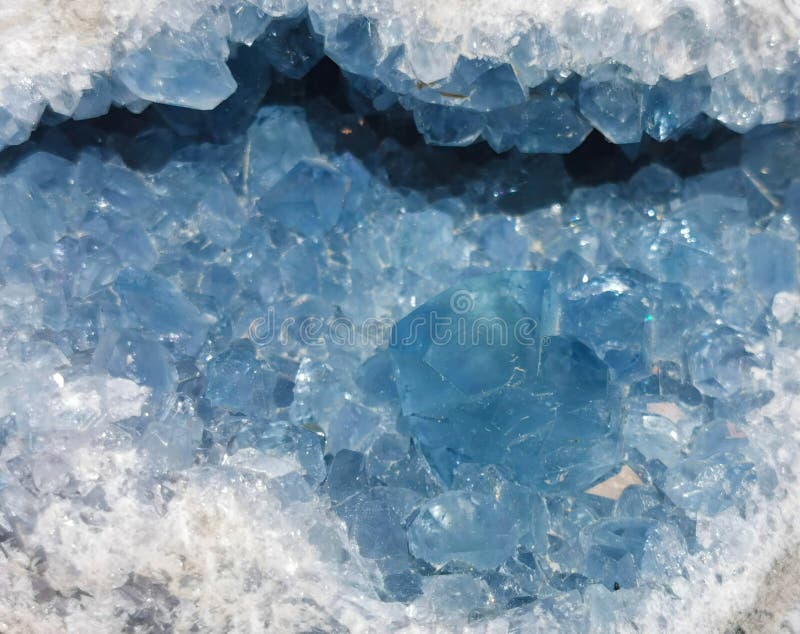 Celestine mineral texture stock photo. Image of geology - 314024626