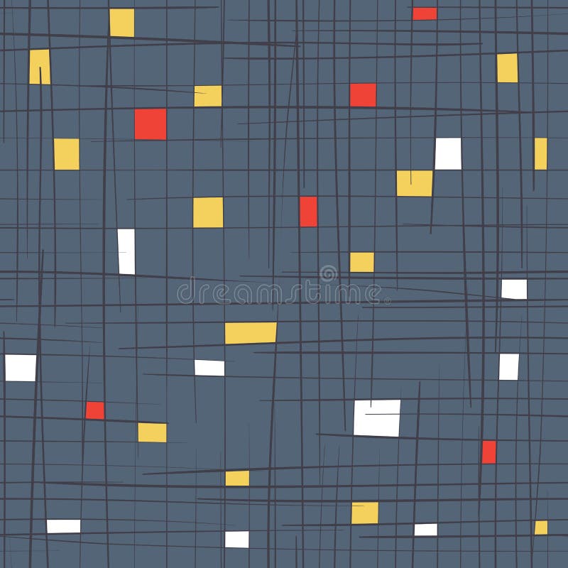 Cell Abstract Seamless Pattern. Vector Stock Vector - Illustration of ...