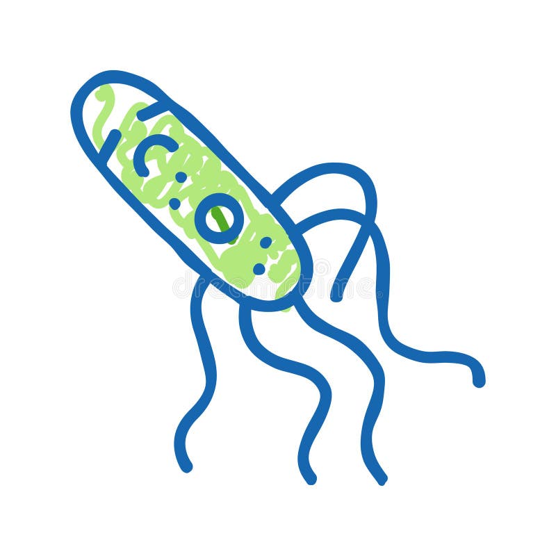 Cell Bacteria Virus Icon Doodle Illustration Stock Illustration ...