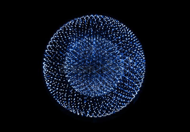 Cell Ball Abstract Particle Stock Illustration - Illustration of ball ...