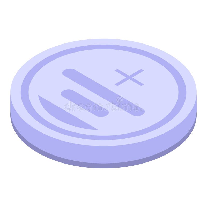 Cell Battery Icon Isometric Vector. Full Energy Stock Vector ...