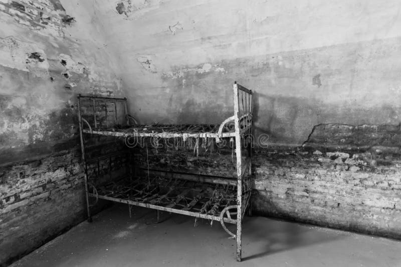 Cells in Fort 13 Jilava Jail, Romania Stock Photo - Image of prison ...