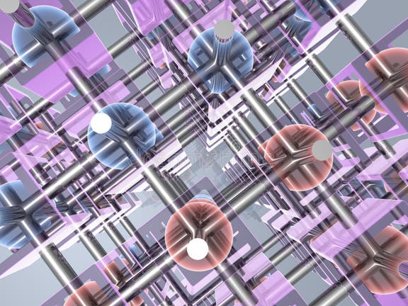 Cell blocks - 3D stock illustration. Illustration of gloss - 12185316