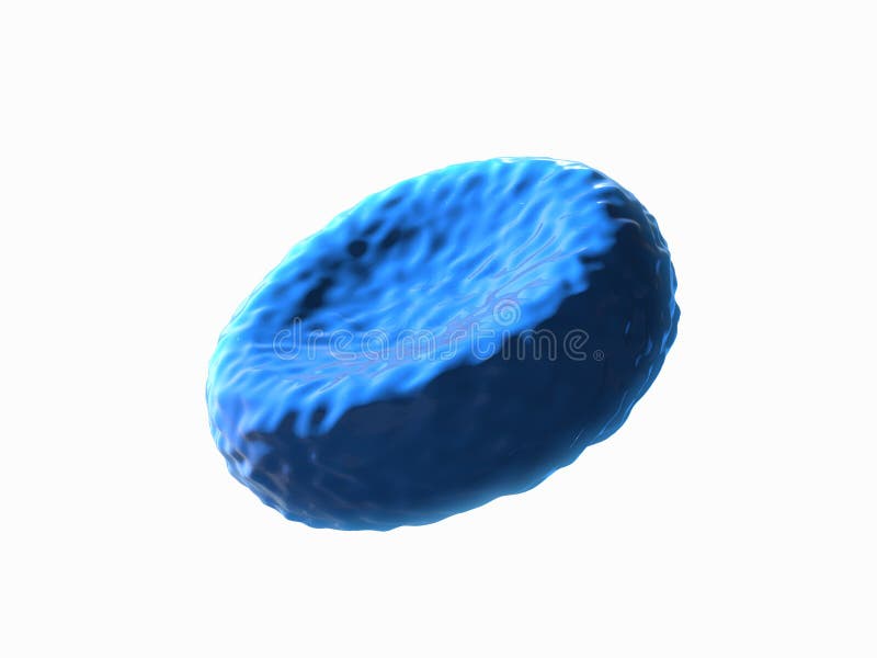 Cell Blue, Human Cell, Animal Cell. Isolate Object Stock Illustration ...