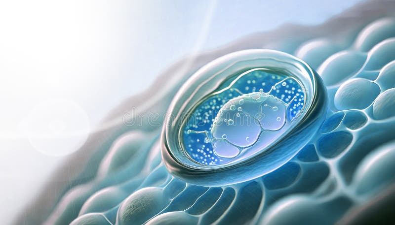 Cell in a Bubble, Representing Cell Structure and Function. Hyaluronic ...