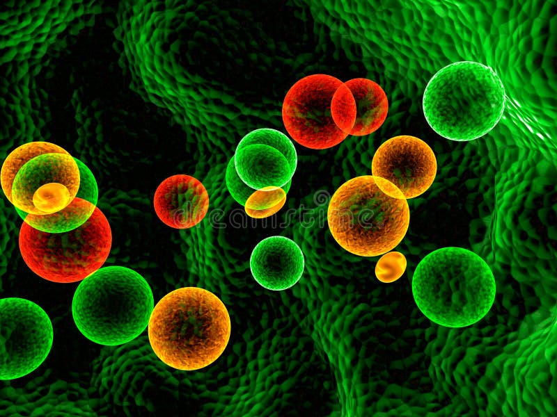 Cell Colors - 3D Illustration Stock Illustration - Illustration of ...