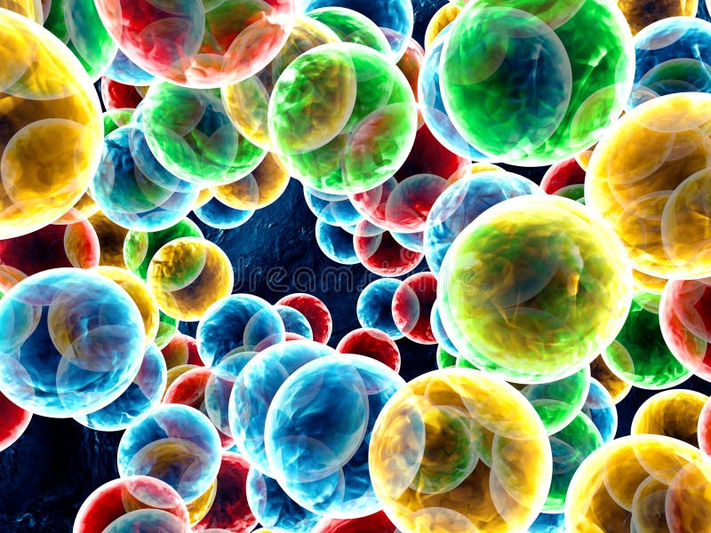 Cell Colors - 3D Illustration Stock Illustration - Illustration of ...