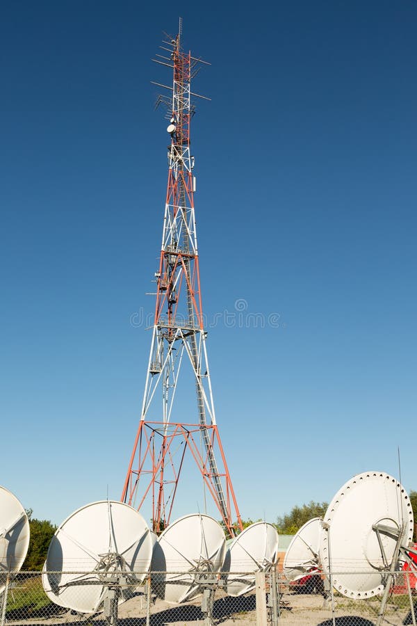 Cell Communication Tower stock photo. Image of signal - 33588674