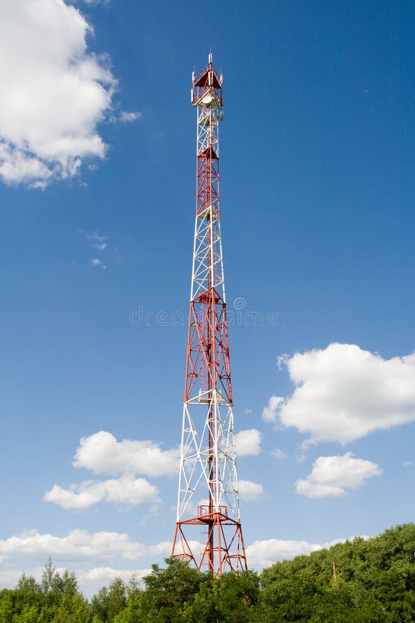 Cell-communications tower stock photo. Image of telecommunication - 5617212