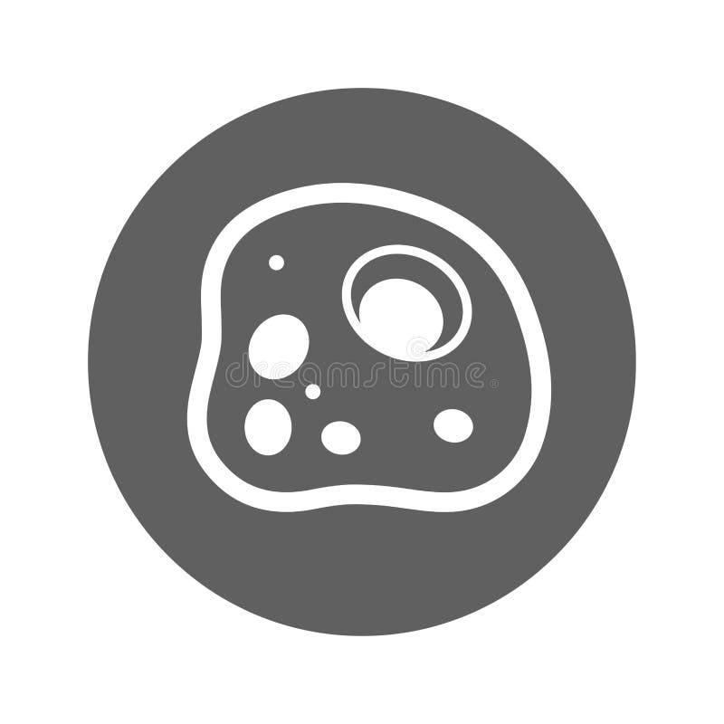Cell, Cytoplasm, Eukaryote Icon. Gray Vector Graphics Stock Vector ...