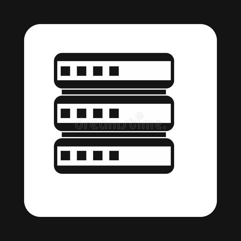 Cell for Data Storage Icon, Simple Style Stock Vector - Illustration of ...
