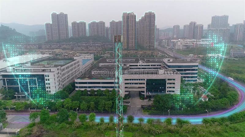 Visualization of Signal Transmission from the Tower. a Cell Data Tower ...