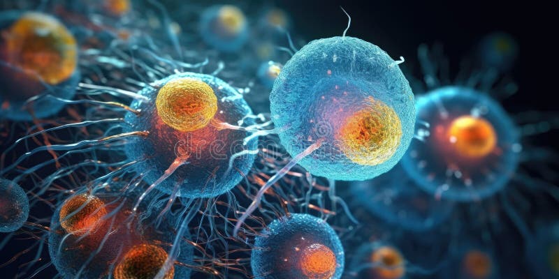 Cell Division or Cell Connection, the Microbiological Process of ...