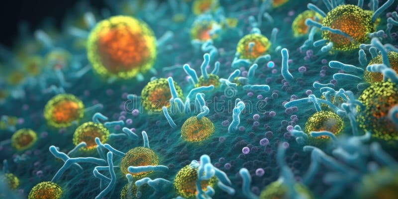 Cell Division or Cell Connection, the Microbiological Process of ...