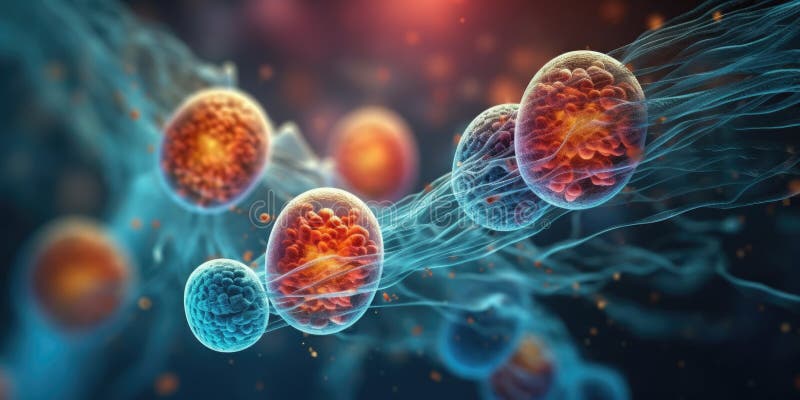 Cell Division or Cell Connection, the Microbiological Process of ...