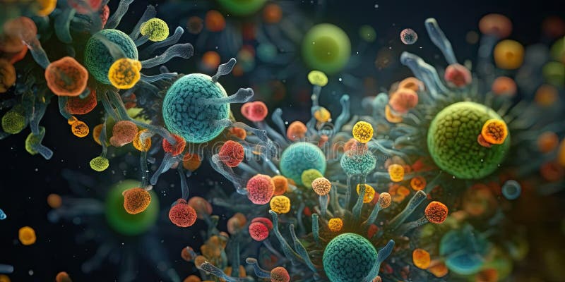 Cell Division or Cell Connection, the Microbiological Process of ...