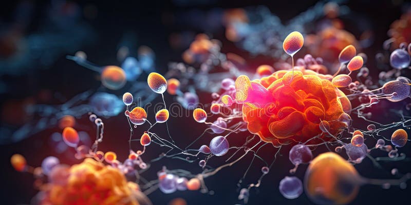 Cell Division or Cell Connection, the Microbiological Process of ...