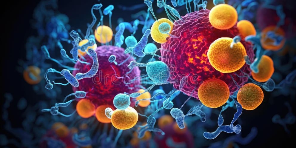 Cell Division or Cell Connection, the Microbiological Process of ...