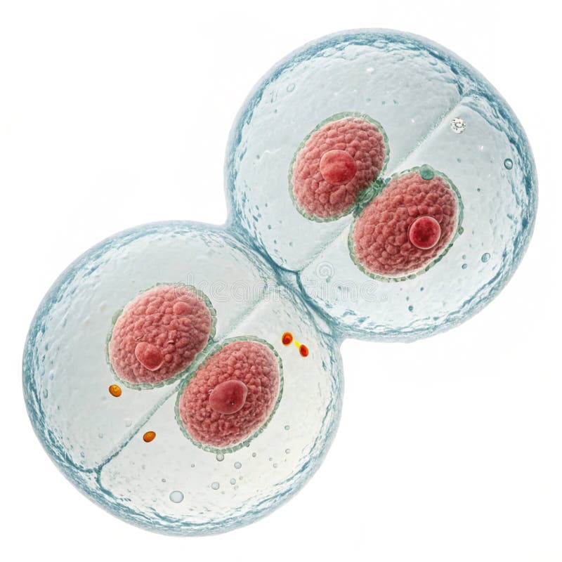 Cell Division on Transparent Background Stock Illustration ...