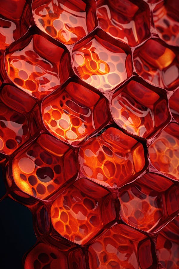 Cell Honeycomb Light Technology Geometric Design Textured Shape Pattern ...
