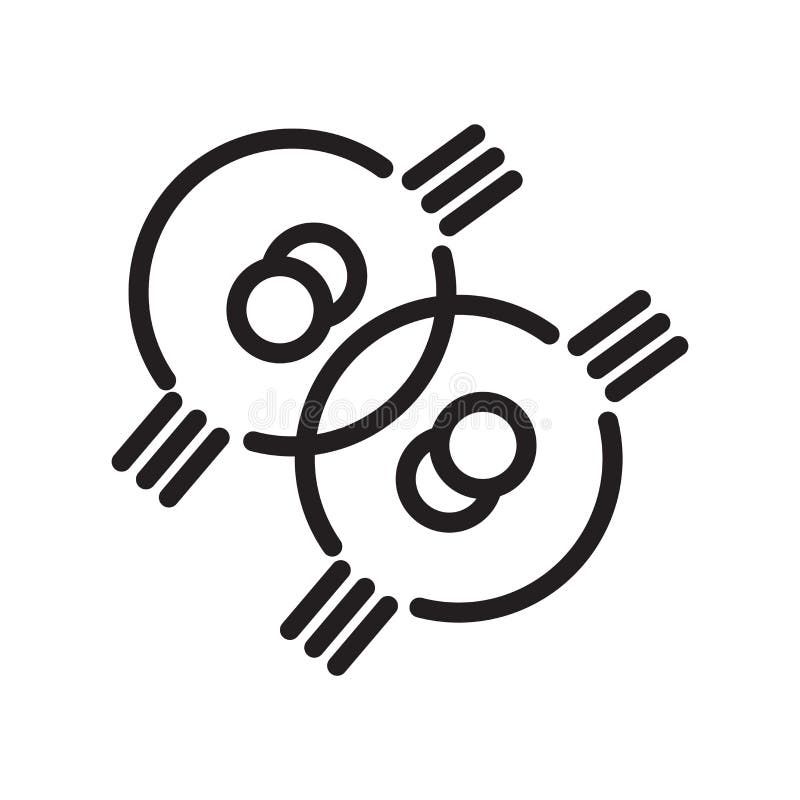 Cell Icon Vector Isolated on White Background, Cell Sign , Line Symbol ...