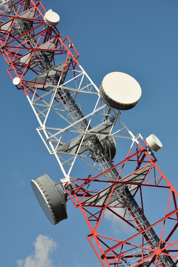 Telecomunications antennas stock photo. Image of mobile - 808714