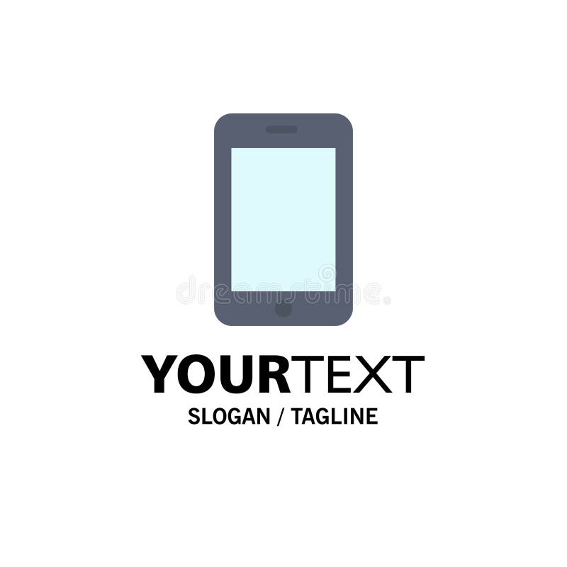 Cell, Mobile, Phone, Call Business Logo Template. Flat Color Stock ...