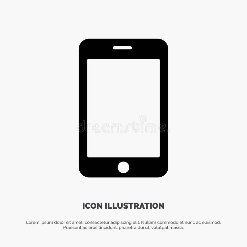 Cell, Mobile, Phone, Call Solid Glyph Icon Vector Stock Vector ...