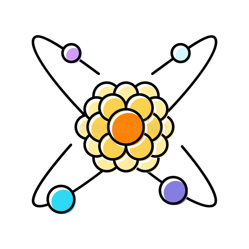 Cell Molecular Structure Color Icon Vector Illustration Stock Vector ...